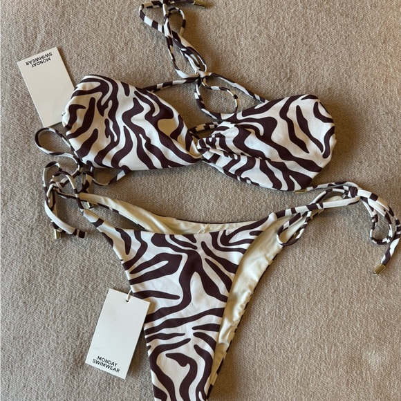 Monday Swimwear | Swim | Monday Swimwear Zebra Print Bikini | Poshmark